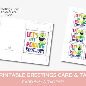 Bookworm Gift Tag, Let's Get Reading Bookworm, Read More Books, Jelly ...