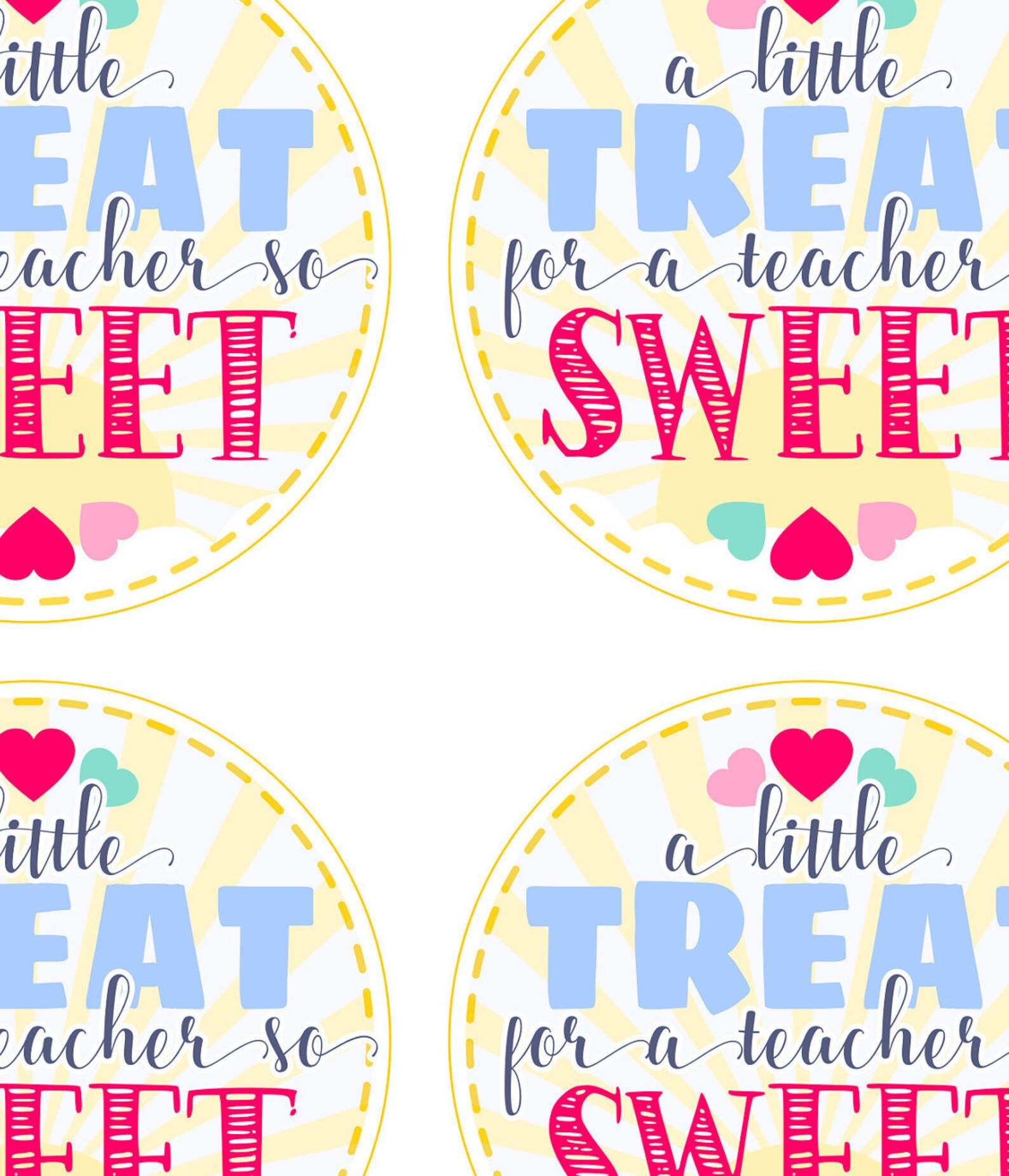 Sweet Treat Tag Teacher so Sweet Back to School Meet the - Etsy