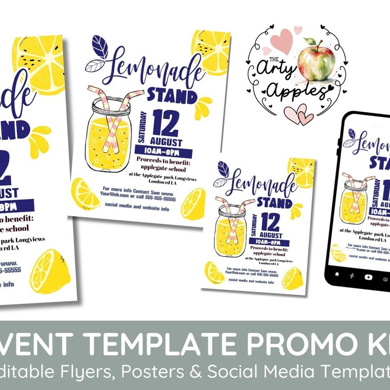 Lemonade Stand Printables - Etsy