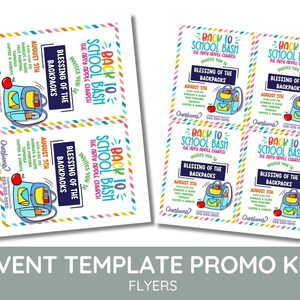 School Backpack Template, Backpack Theme, Backpack Event Poster ...