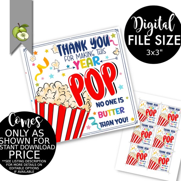 Thank You for Popping By - Etsy