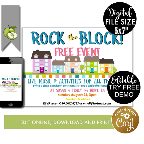 Neighbor Open House Invitation - Etsy