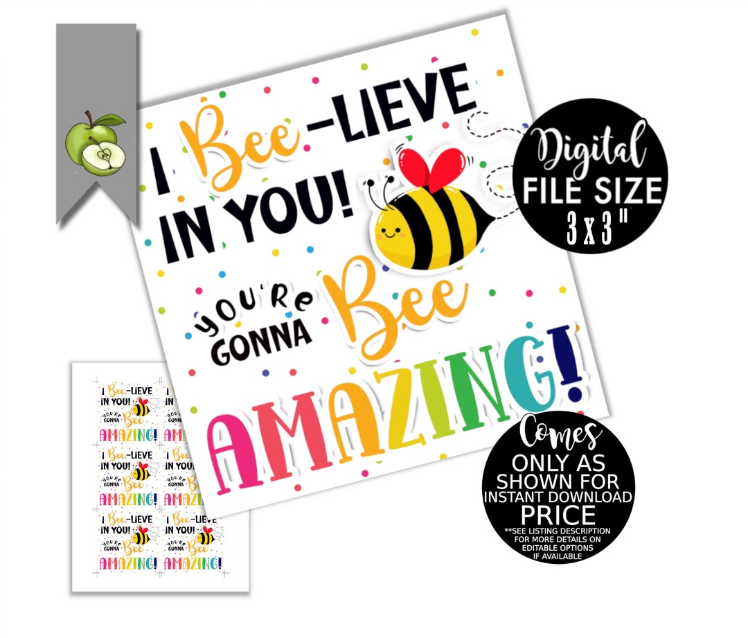 I Bee-lieve in You! You’re Gonna Bee Amazing! Teacher Tag, Dance Group ...