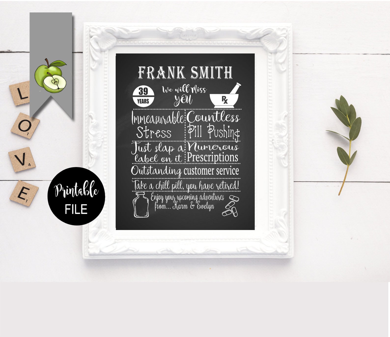 PHARMACIST Retirement Gift Pharmacy Technician Phamacy TECH | Etsy