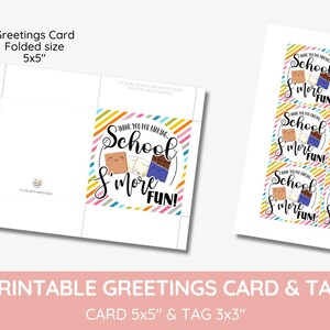 S'more Fun Gift Tag, Teacher Gratitude Appreciation, Thank You for ...