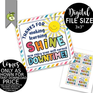 You Have Work Hard Gift Tags Made Learning Fun Relax in the - Etsy