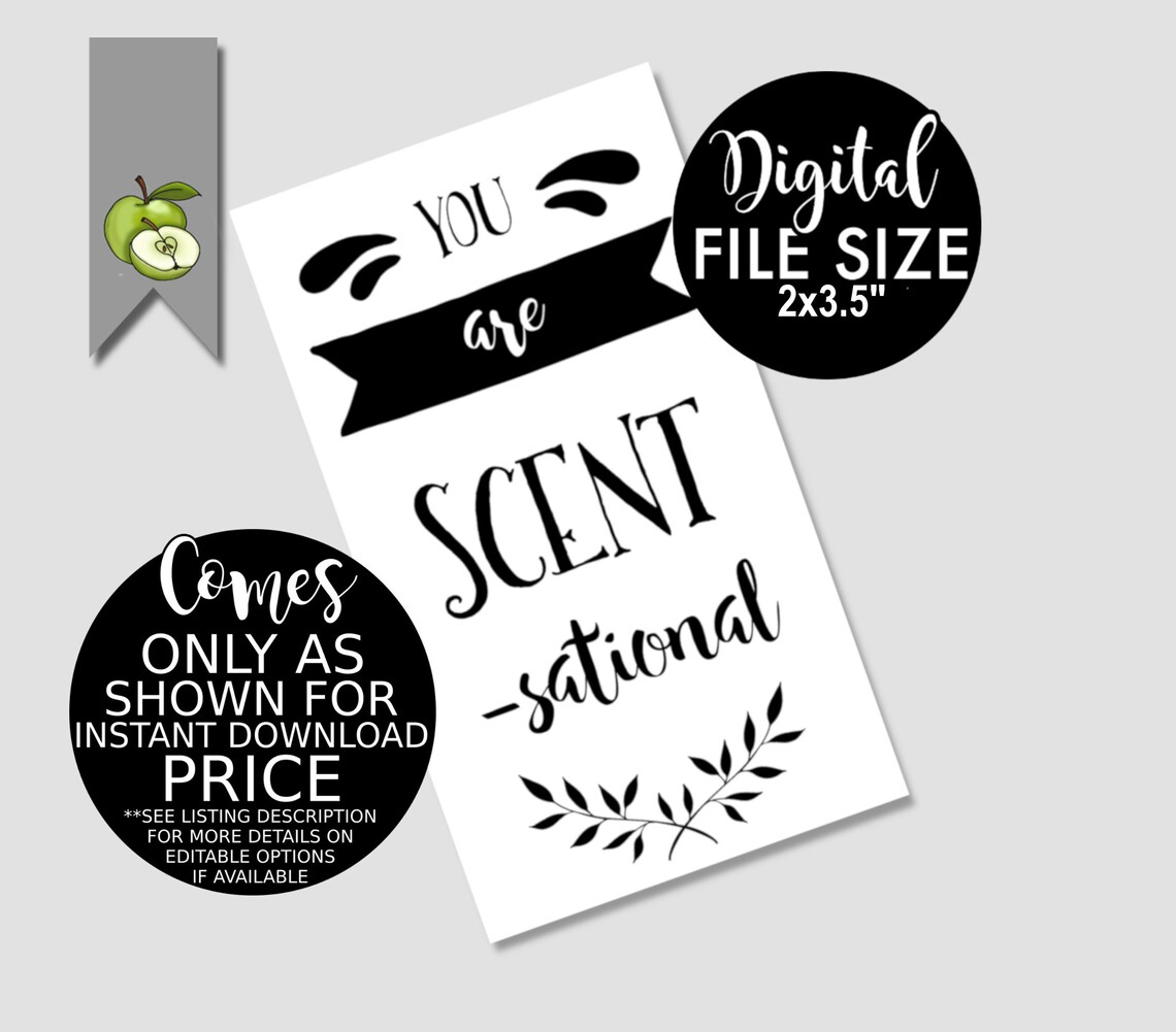 You Are Scent Sational Teacher Thank You Perfume Gift Tags - Etsy