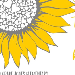 Editable Sunflower Teacher Appreciation Teacher Flower Gift - Etsy UK