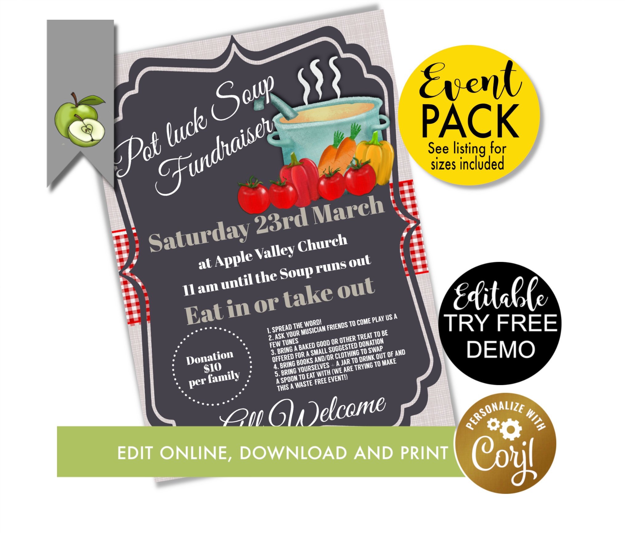 Office Potluck Flyer