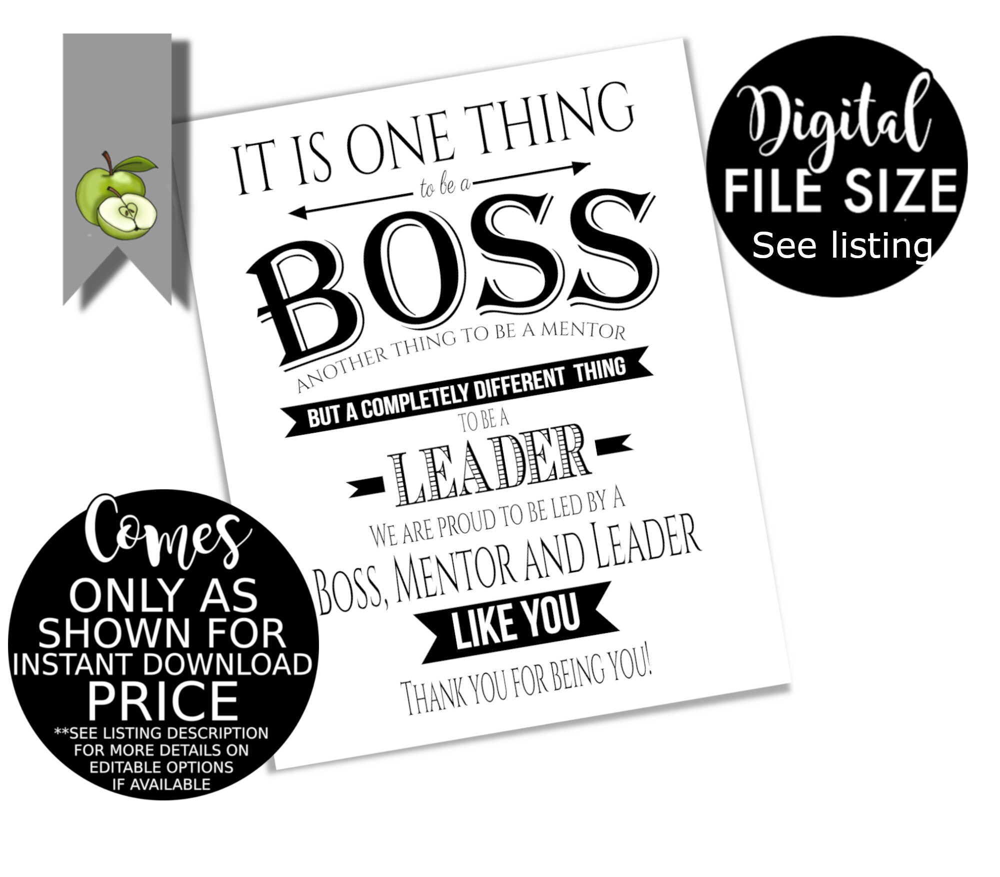 The Best Boss Award Svg - Etsy