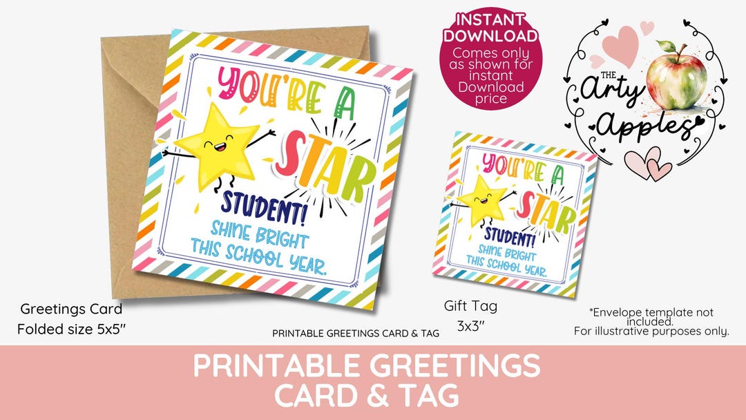 You're a Star Student Gift Tag, Success, Staff, Volunteers, Team, You ...