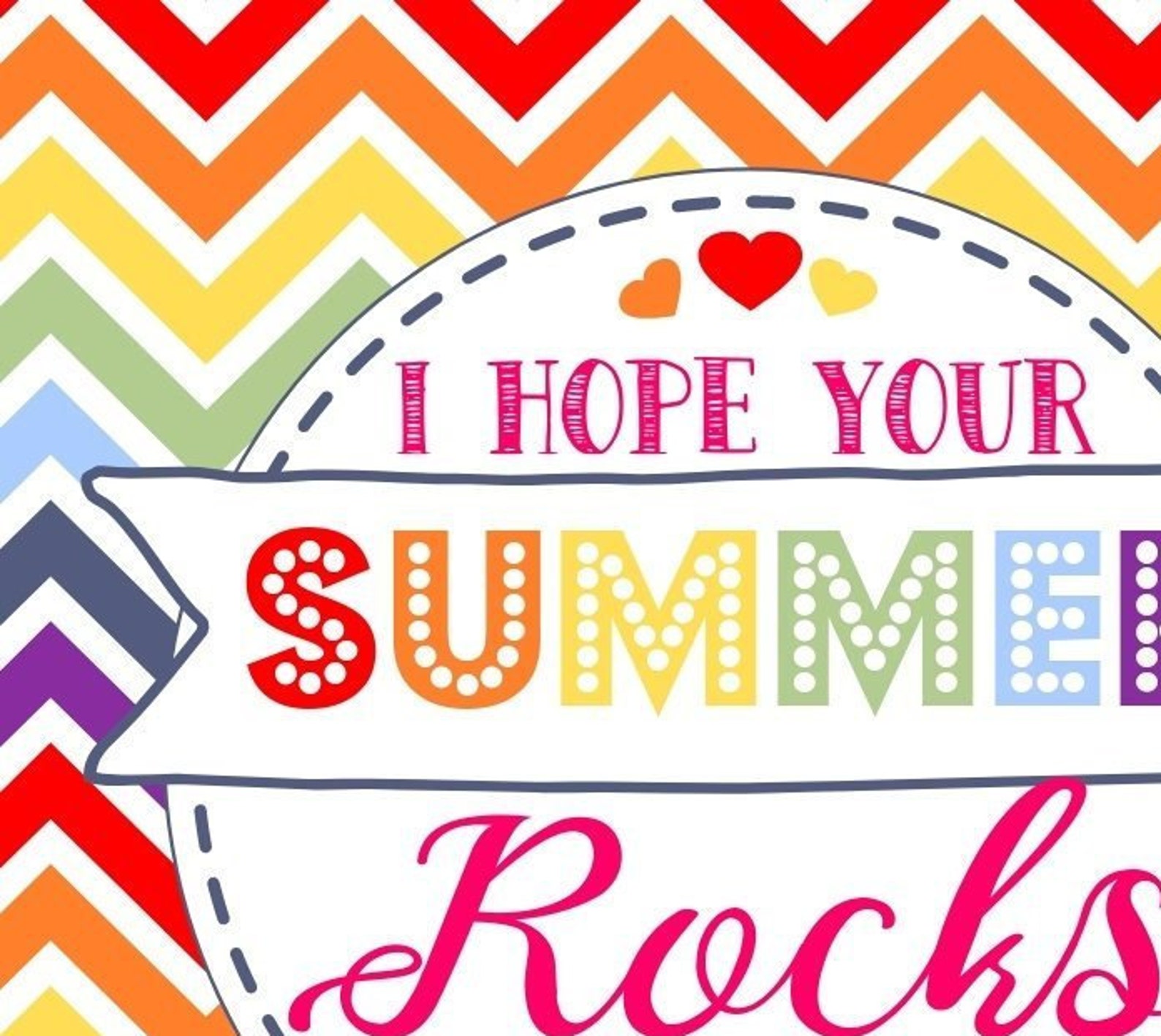 I Hope Your Summer Rocks Editable Tag Rock Gift Tag Class - Etsy UK