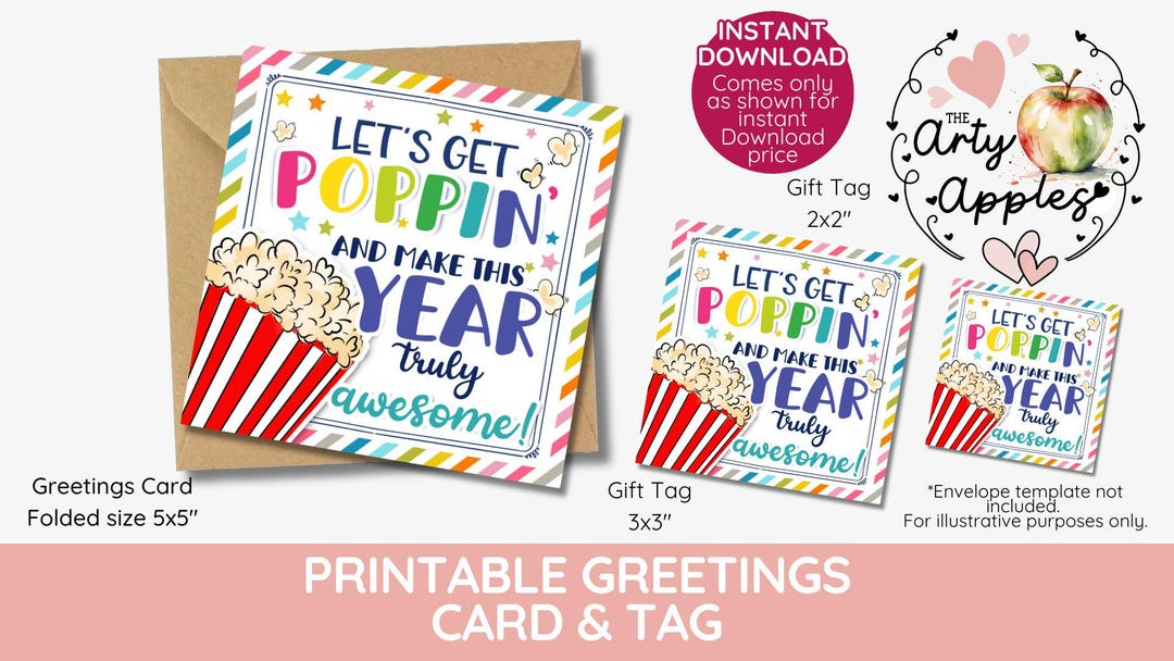 PRINTABLE Let's Get 'poppin' and Make This School Year Truly Awesome ...