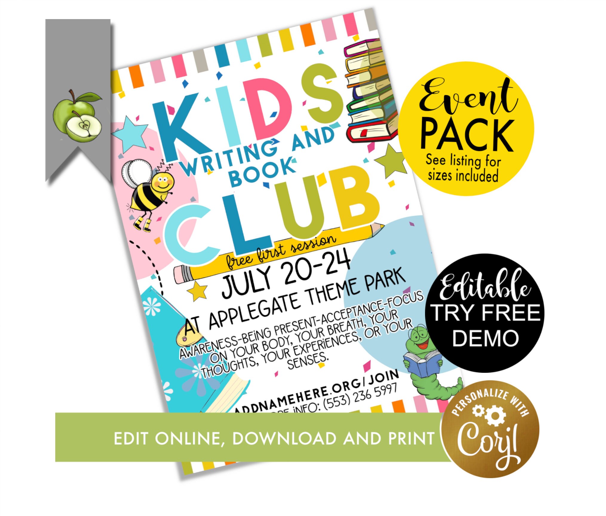 Book Club Poster Template