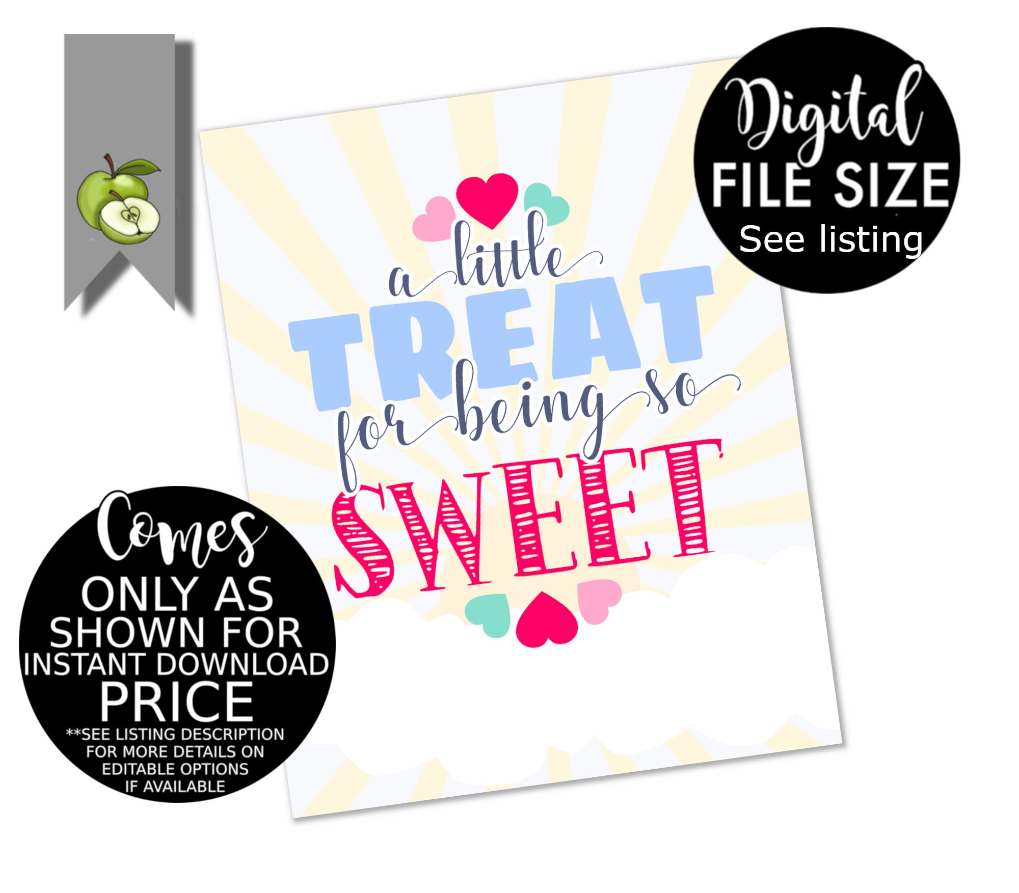 A little treat for being so sweet candy bar sign staff | Etsy