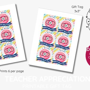 Sweet Farewell Gift Tags - Donut Theme, Teacher Appreciation, Leaving ...