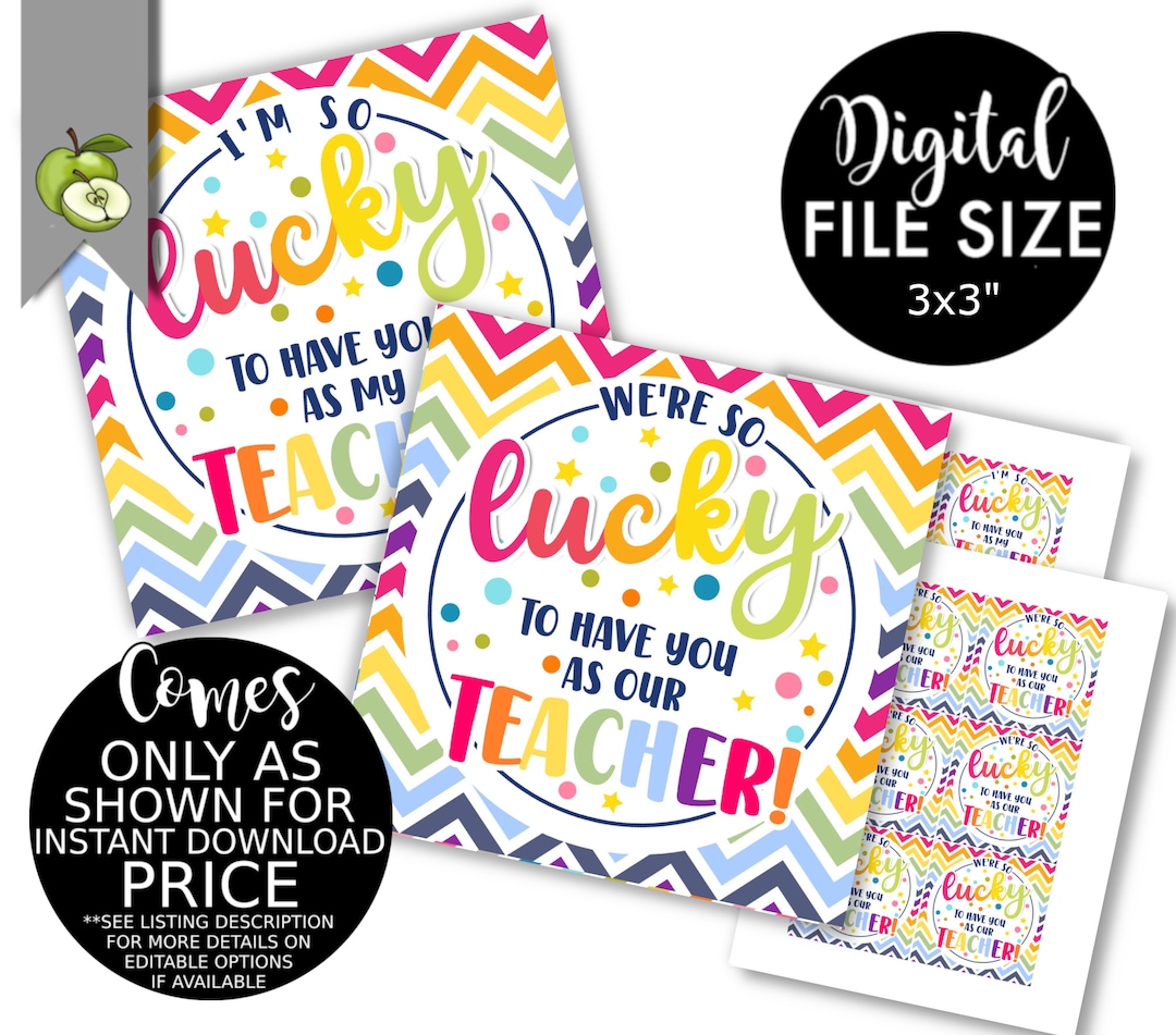 I'm so Lucky to Have Yours My Teacher, Lotto St Patrick's Tag, Back to ...