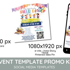 Editable School Field Day Flyer, School Family Benefit Carnival ...