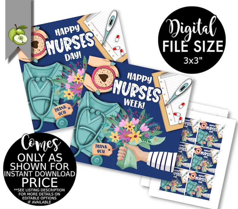 Happy Nurse Week Nurses Day Appreciation Week Thank You Gift - Etsy