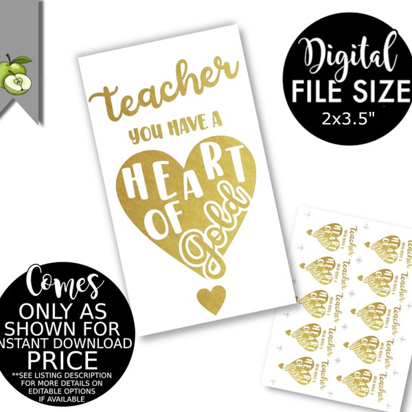 Gold Heart Stickers - Etsy
