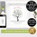 Teacher Appreciation Tree Gift, Editable Fingerprint Class Tree ...