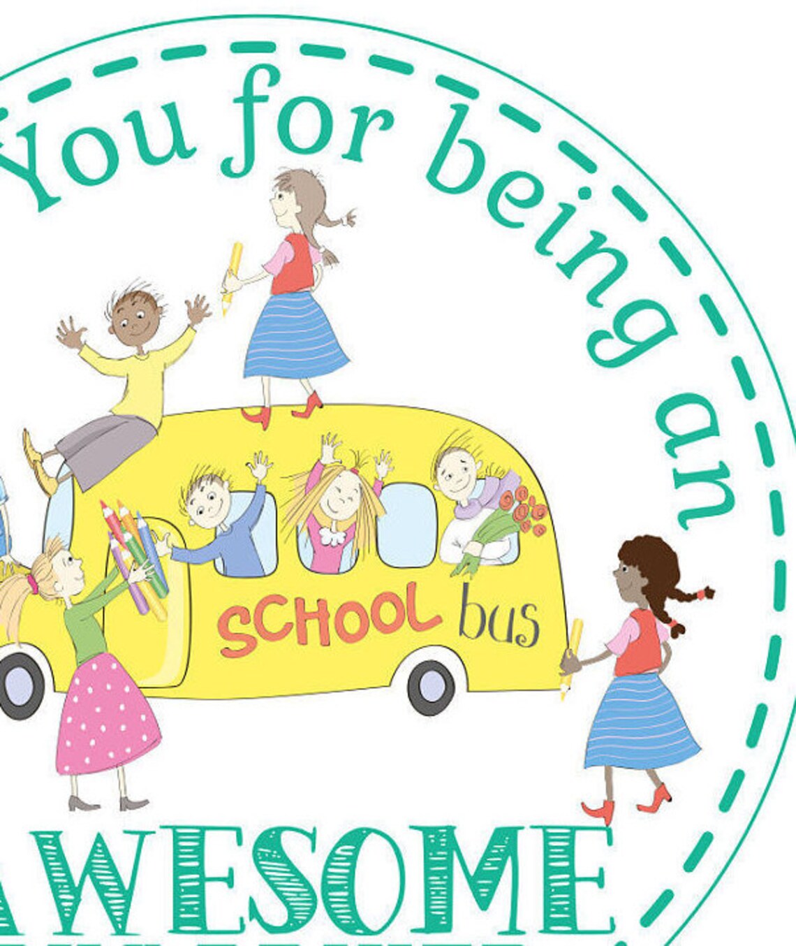 Awesome Bus Driver Appreciation Gift Tags Gratitude for Bus | Etsy