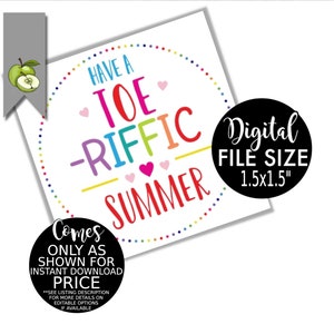 Have a Toe-riffic summer nail polish gift tags Teacher | Etsy