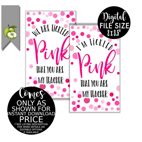 Pink Teacher Gift - Etsy