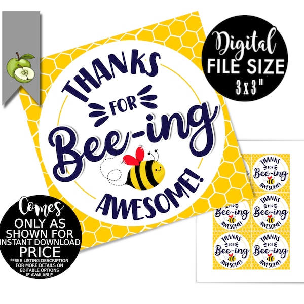 Thank You for Bee Ing Svg - Etsy