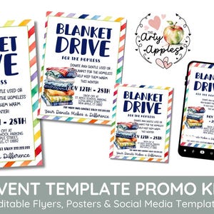 Editable Blanket Drive, Printableeditable Blanket in Need, Homeless ...