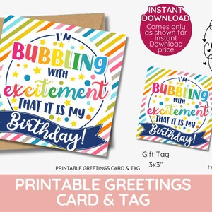 I’m Bubbling With Excitement That It’s My Birthday!, Bubbles Birthday ...