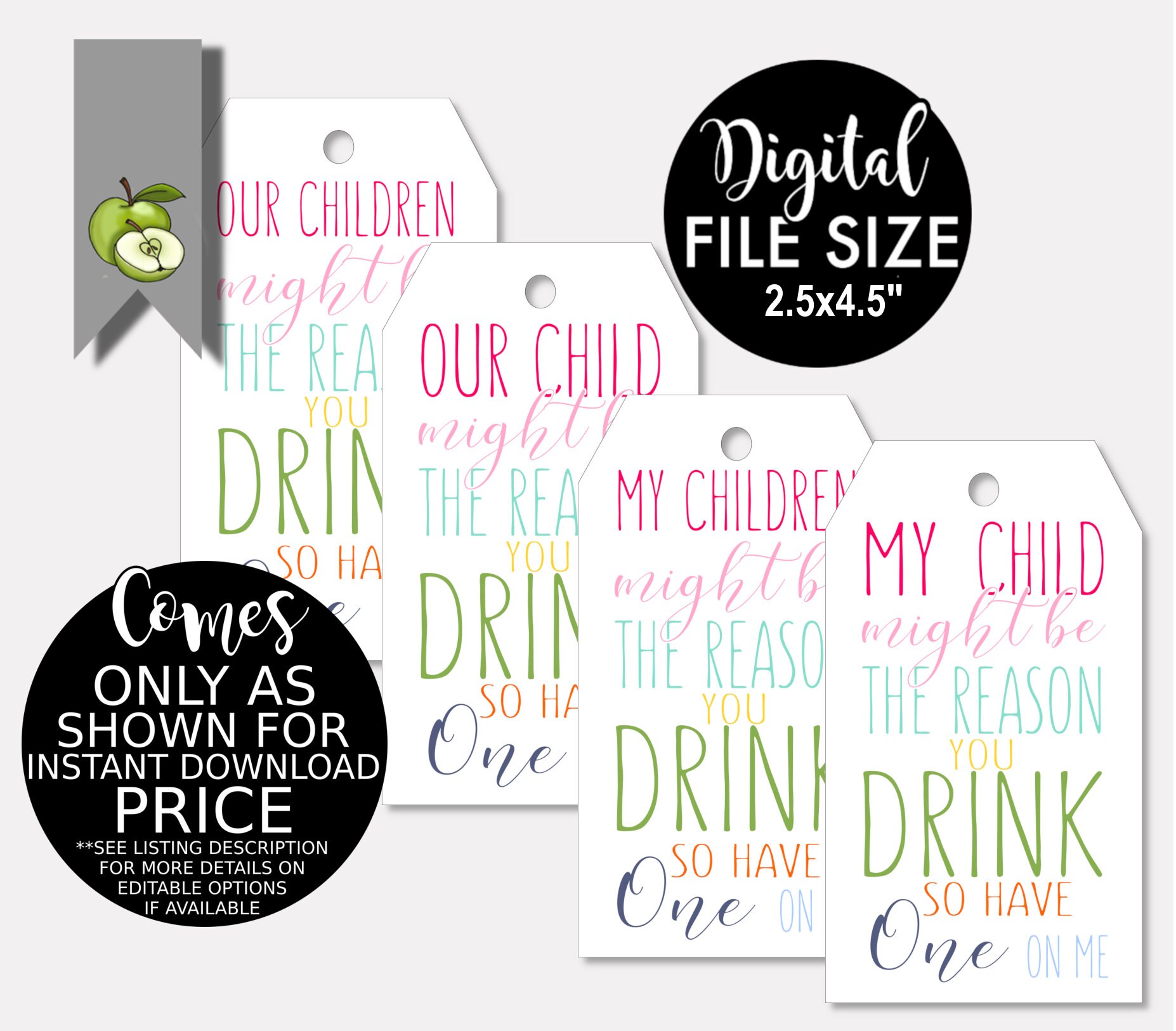 The Reason You Drink Teacher Wine Gift Tags Beer Gift Tag - Etsy