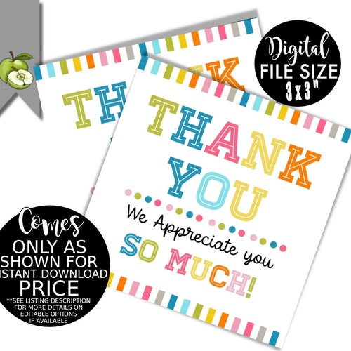 Great Team Staff Appreciation Gift Tag Great Team Thank You - Etsy