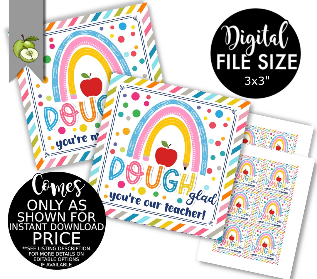 Play Dough Gift Tag, Kindergarten Gift Tag, You Are My Teacher, Back to ...