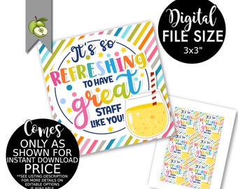 Refreshing Teacher's Appreciation Back to School Gift - Etsy