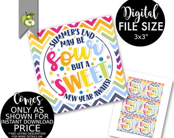 INSTANT DOWNLOAD Have a Sweet Summer / Gift Tags Teachers PTO - Etsy