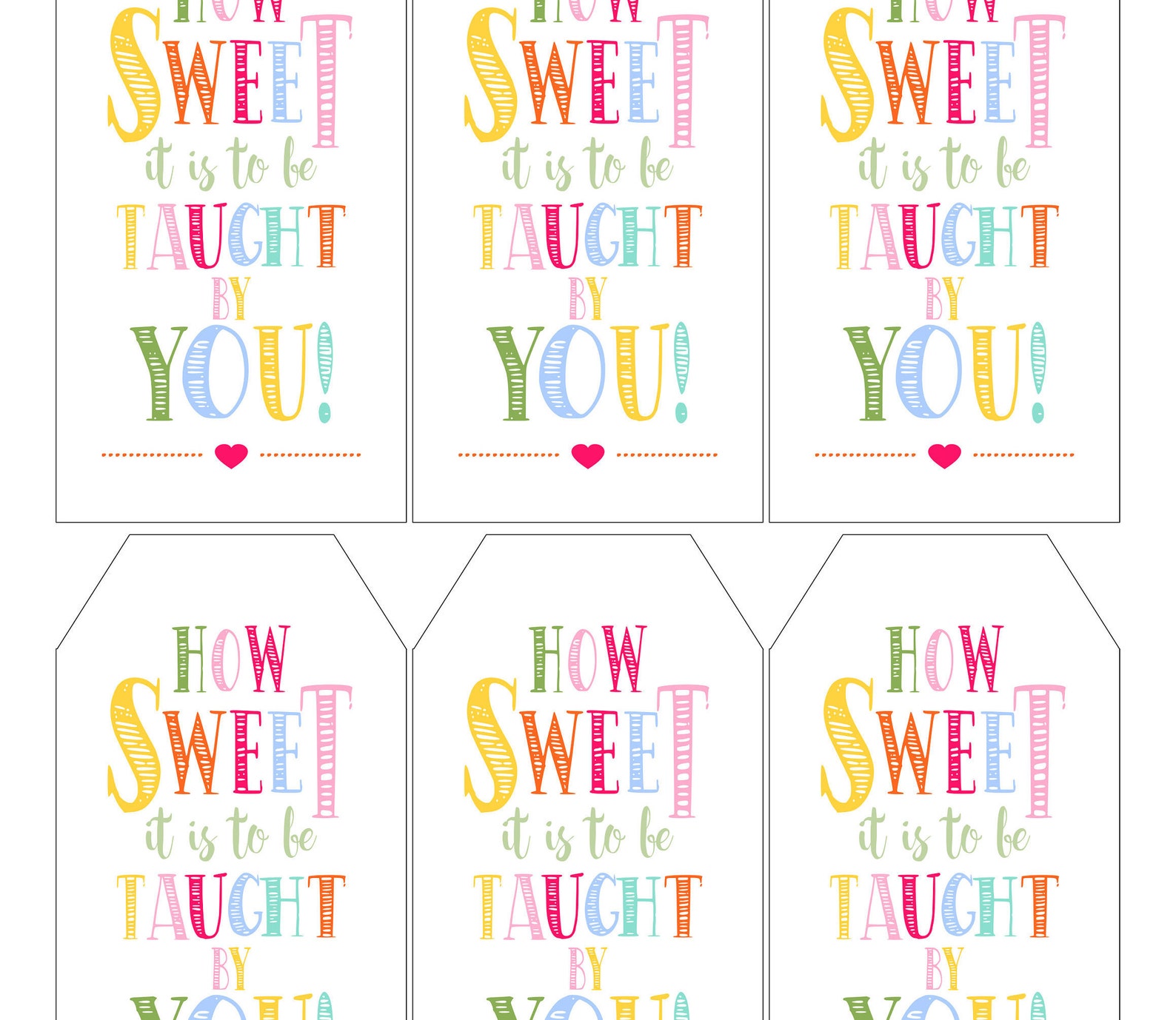 How Sweet It is to Be Taught by You Valentine's Day Favor - Etsy
