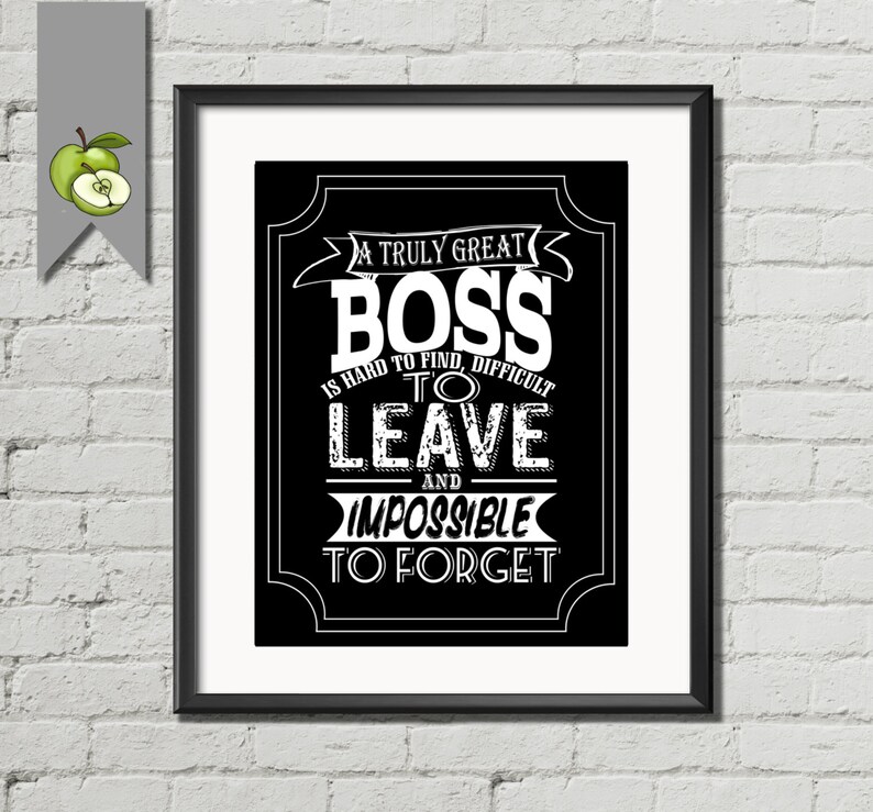 Boss appreciation week printable A truly great Boss is hard | Etsy