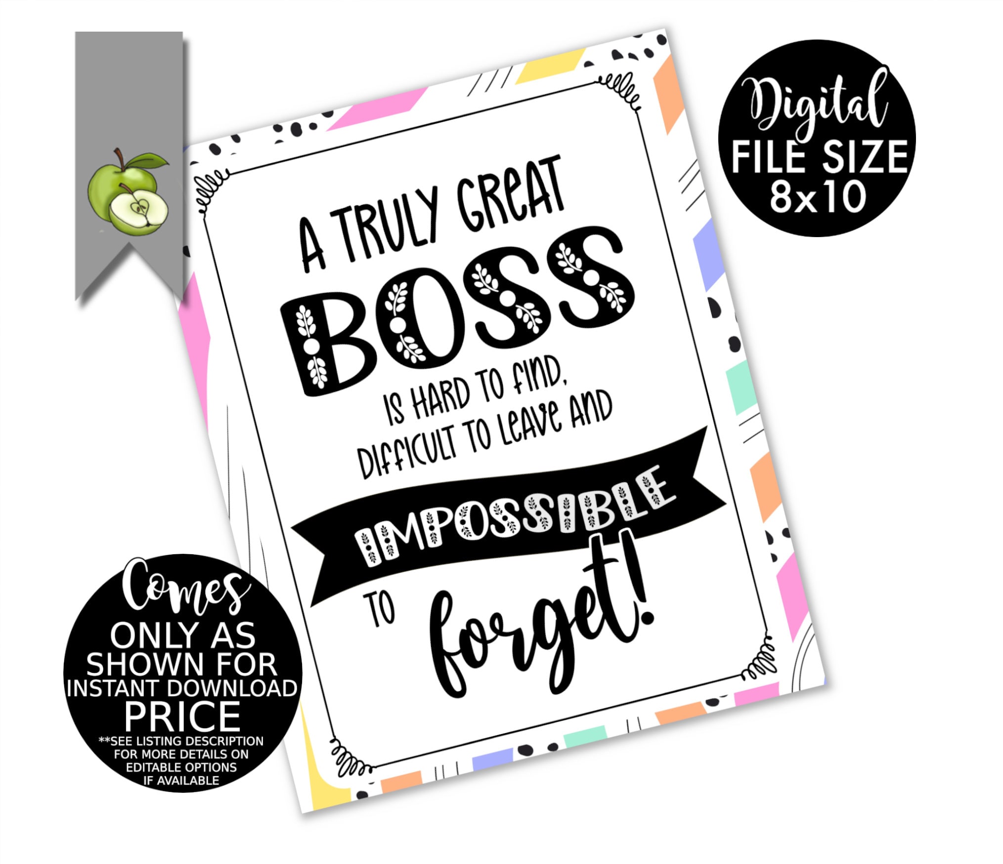 Boss appreciation day week, Boss week, boss card, boss gift, thank you ...