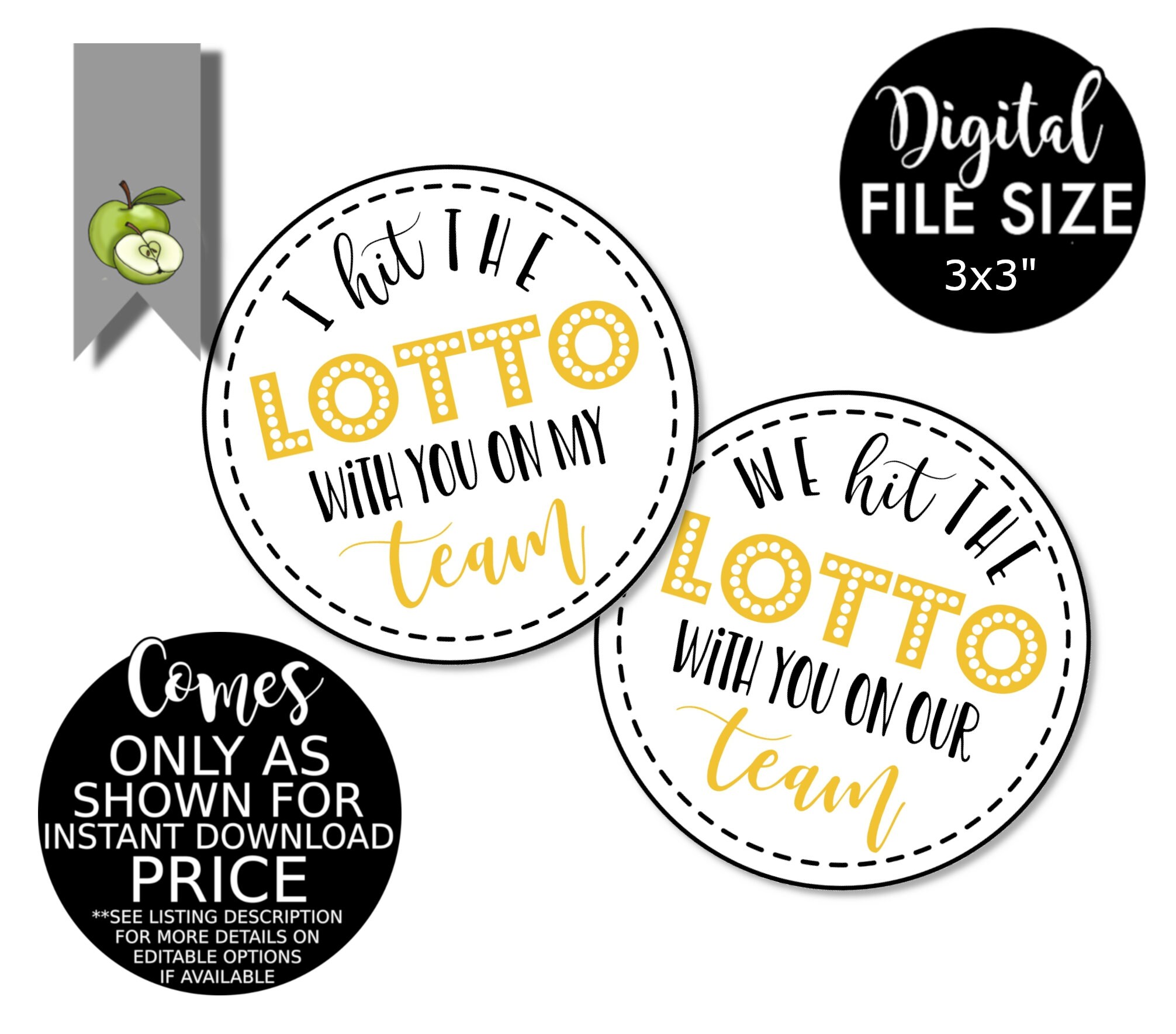 We Hit the Lotto With You on Our Team I Hit the Lotto With - Etsy