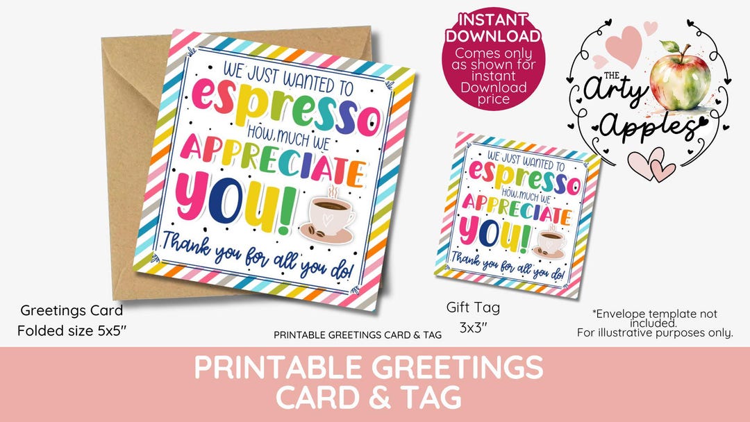 Thankful for Sweet Teachers, Thanksgiving Printable Gift Tag, Favour ...