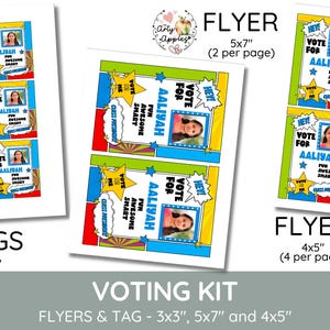 Vote for Class President Poster, Editable Printable, PTO Fundraiser ...