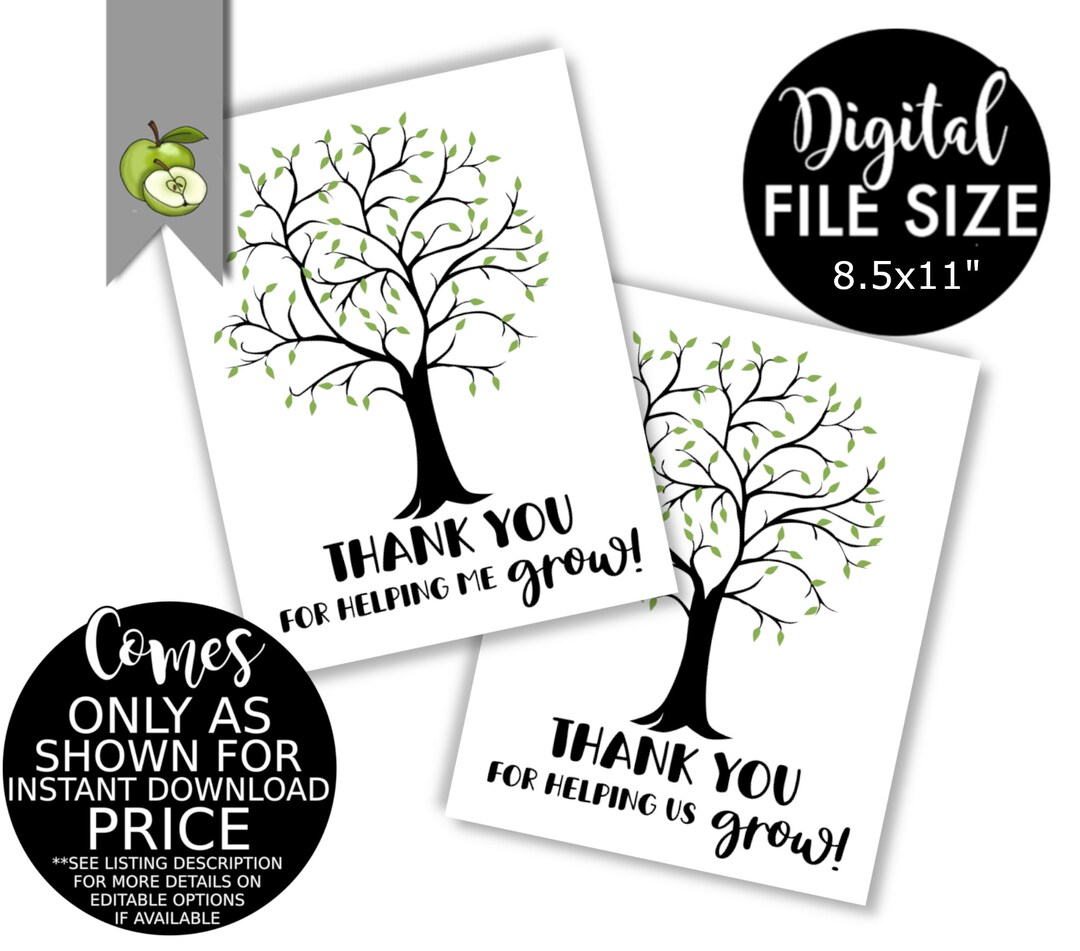 Teacher Appreciation Week Class Gift Tree, Retirement Custom ...