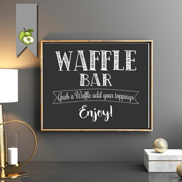 Printable Waffle Bar - Etsy