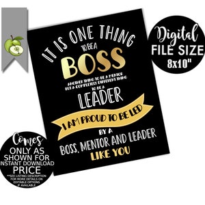 Boss Appreciation Week Day Boss Appreciation Week Thank You - Etsy