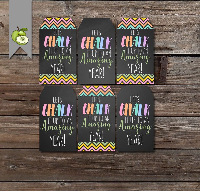 Lets Chalk It up to an Amazing Year Gift Tag End of Year - Etsy