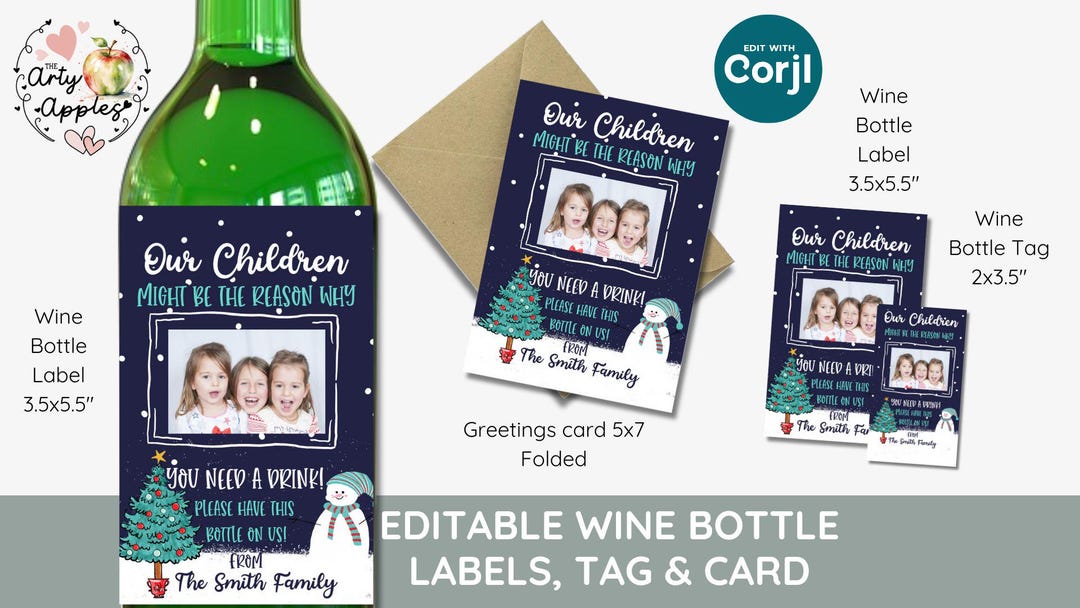 EDITABLE We Might Be the Reason You Drink, Teacher Card, Employer Tag ...