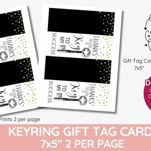 You Are the Key to Our Success Key Fob Gift Card, Staff Gratitude ...