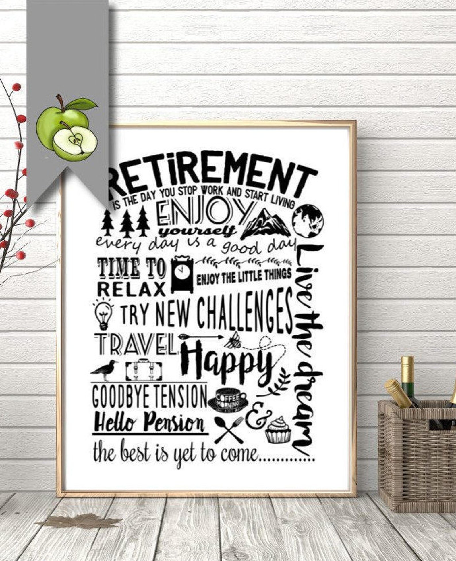 Retirement Poster INSTANT DOWNLOAD Retirement Leaving | Etsy
