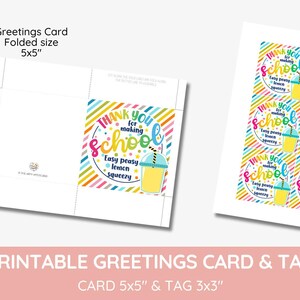 Lemon Gift Tags and Card, Thanks for Making School Easy Peasy Lemon ...